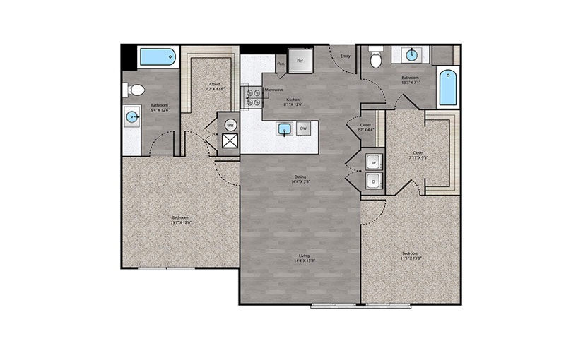 Available one, two and three bedroom apartments in Pittsburgh, PA ...